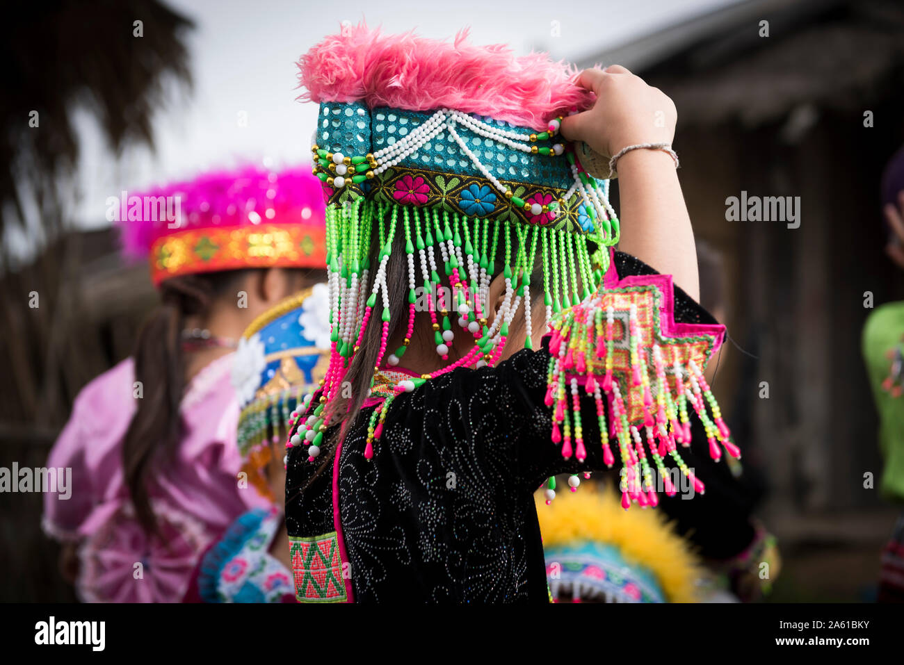 Hmong girls celebrate the New Year in vibrant traditional attire ...