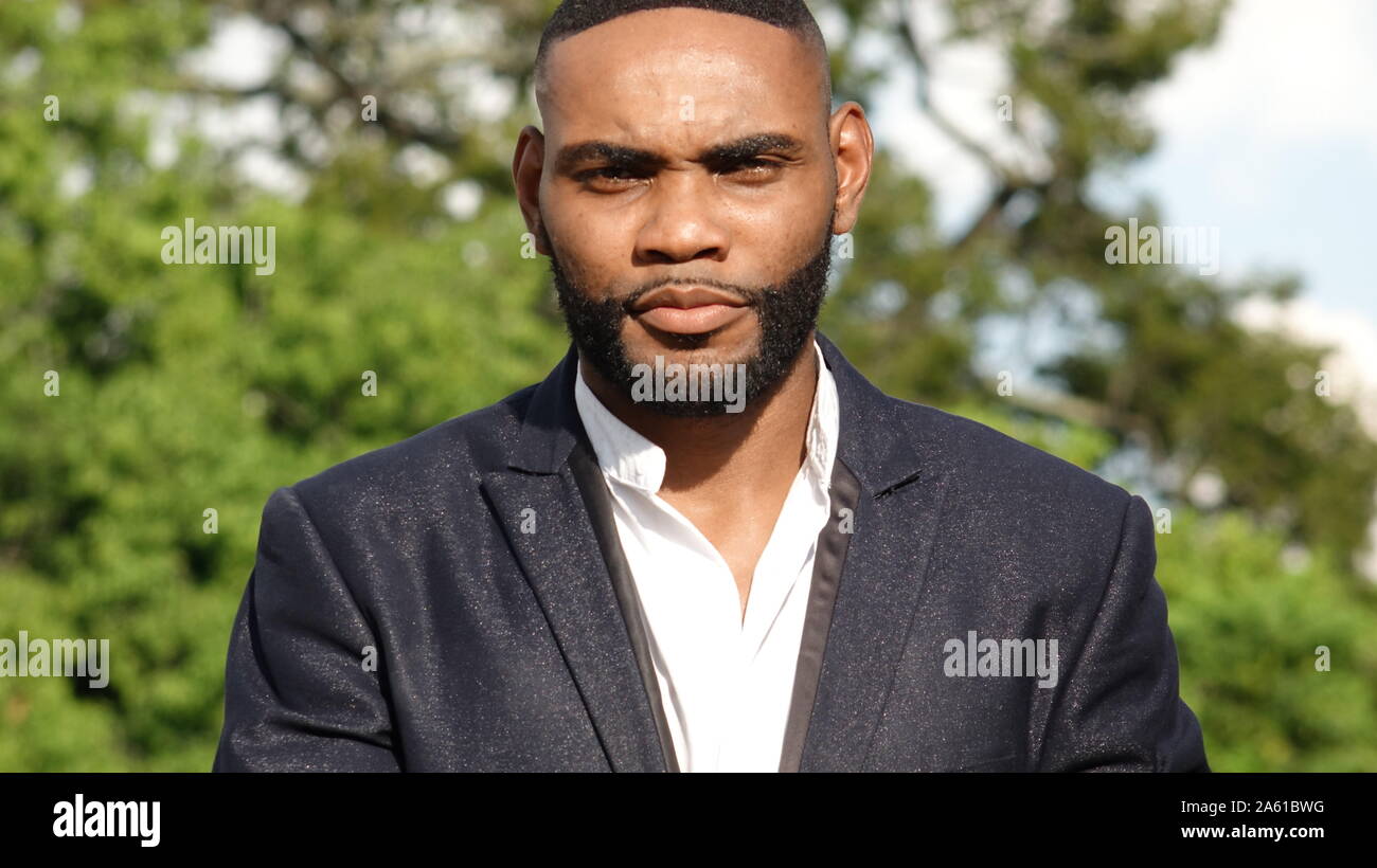 An Unemotional Male Man Stock Photo - Alamy