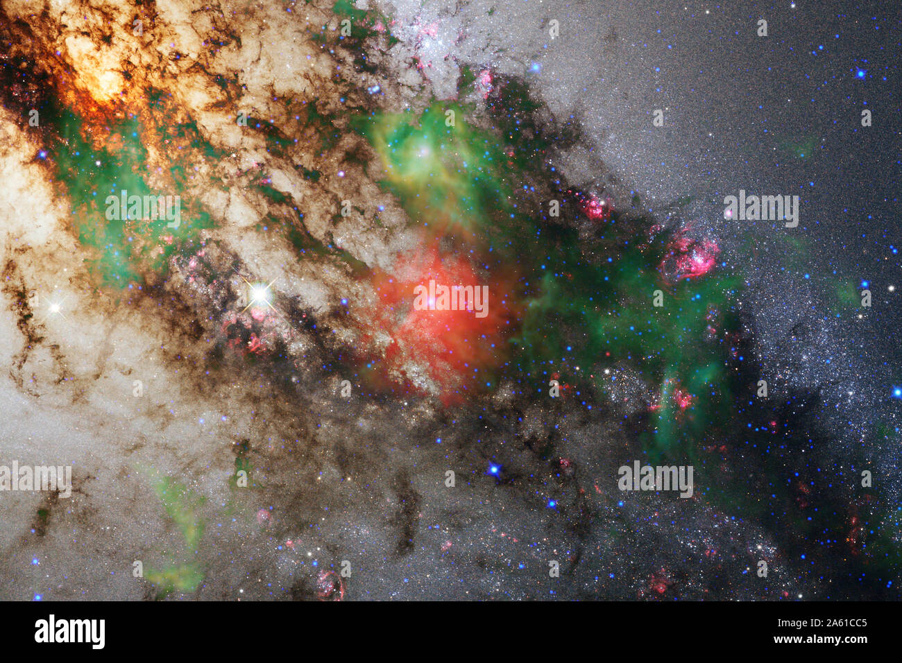 Nebula, starfield, cluster of stars in outer space. Beauty of endless ...