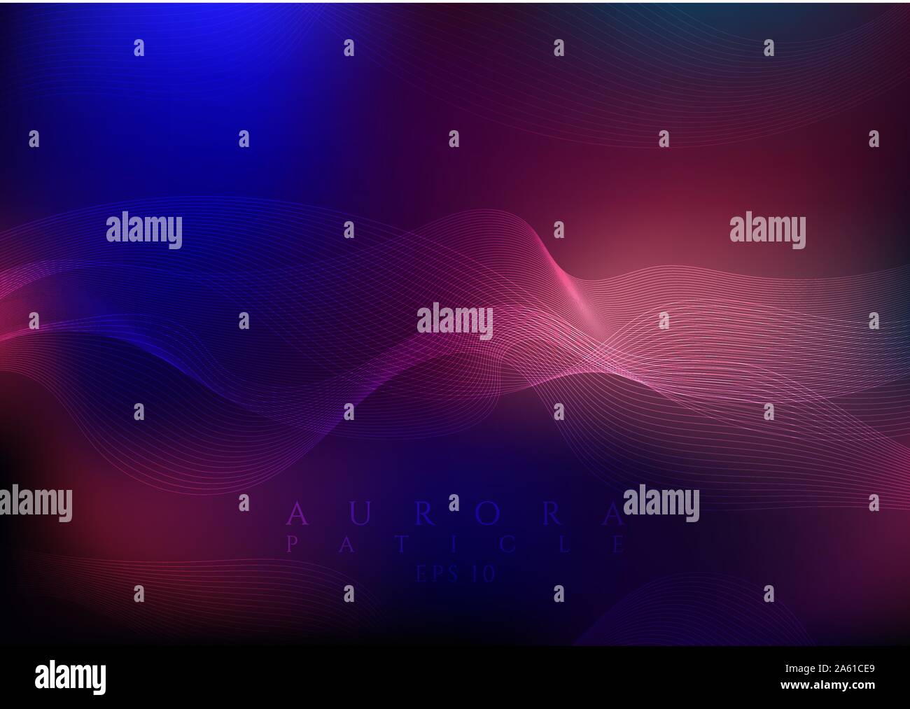 Aurora Particle Background Dark Color Design Line Flow Curve Modern