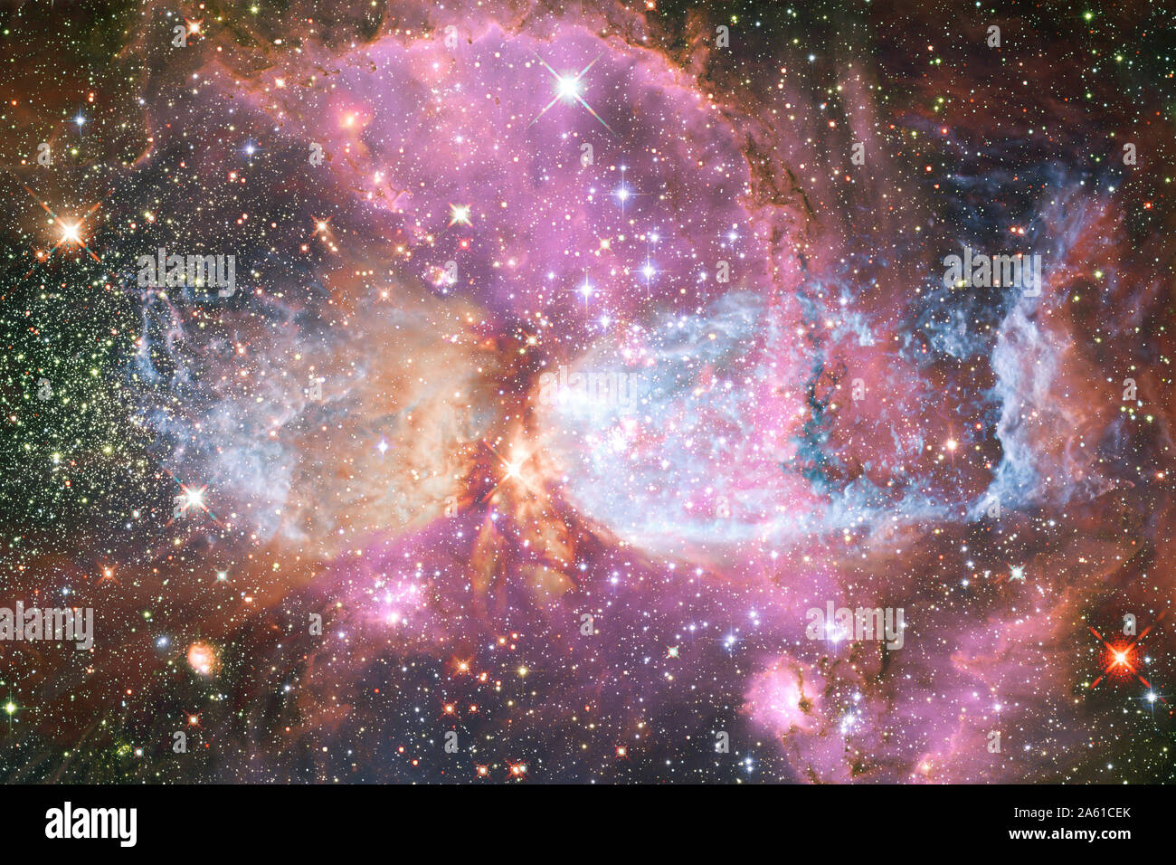 Universe filled with stars, nebula and galaxy. Elements of this image ...