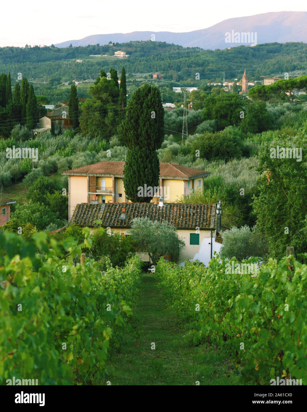 Italian landscapes, architecture and gardens beautiful views Stock ...