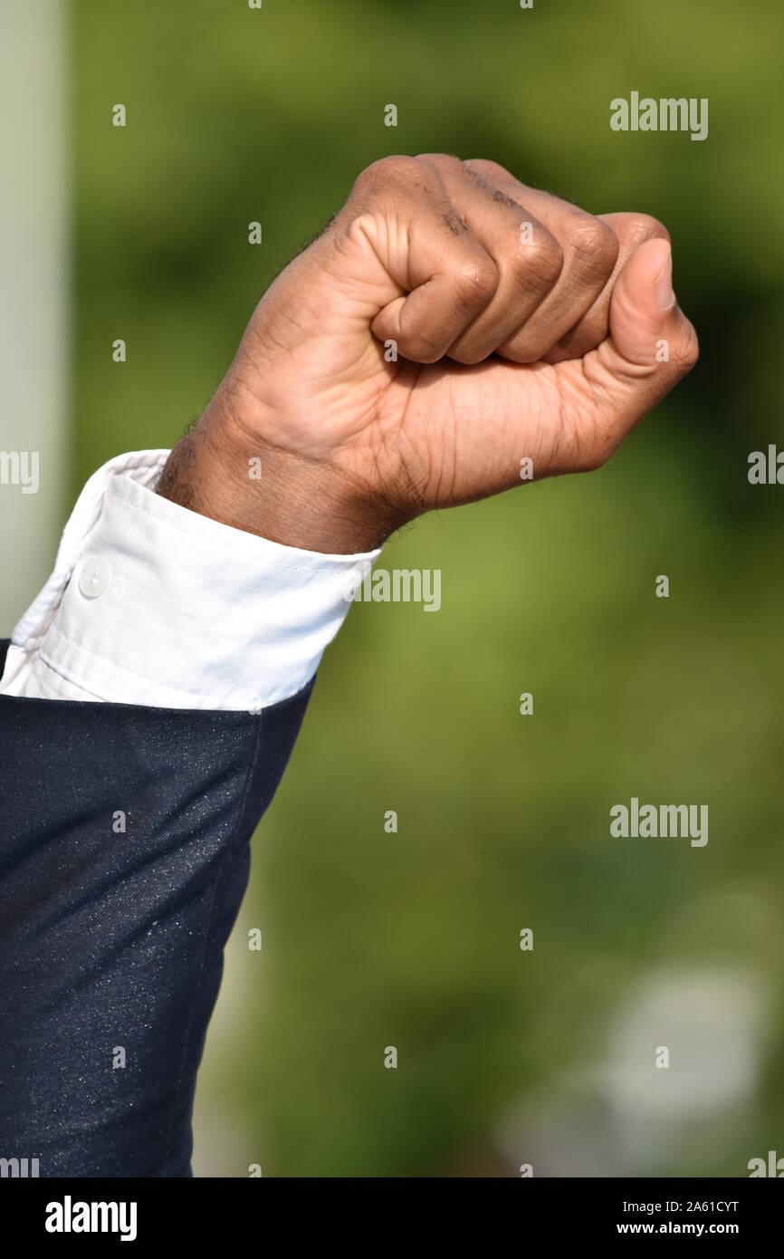 An Adult Male Fist And Anger Stock Photo - Alamy
