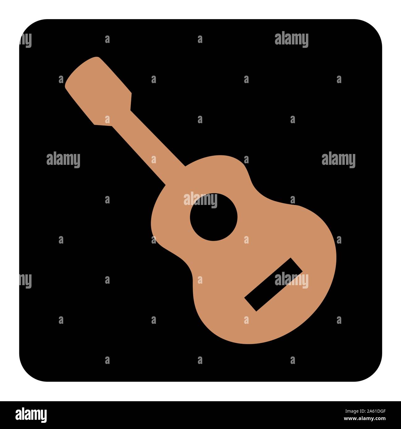 Acoustic guitar illustration music hi-res stock photography and images ...
