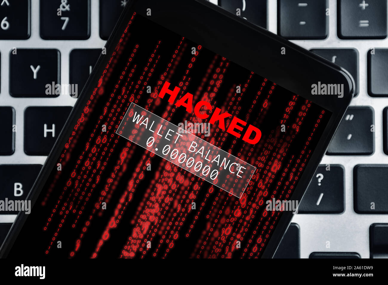 Hacked Message On Computer Screen High Resolution Stock Photography and ...