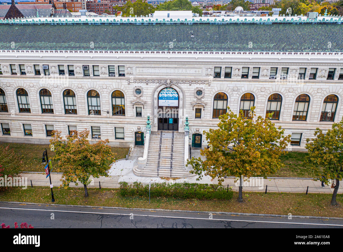 Springfield Central Library, Springfield, Massachusetts, USA Stock ...