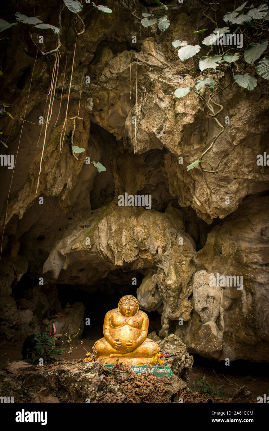Miniature shrines and spirit houses at Chao Por Pratu Pha Shrine in ...