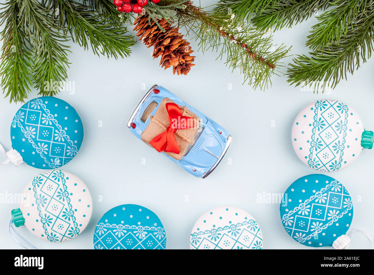 Festive winter car ornament hi-res stock photography and images - Alamy