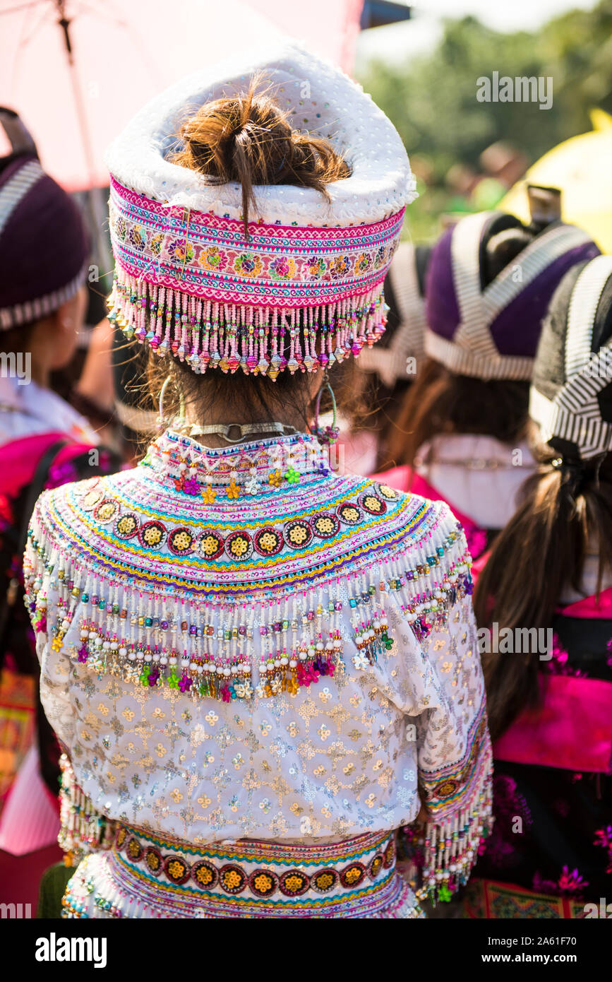 People dressed in vibrant traditional attire celebrate Hmong culture at ...