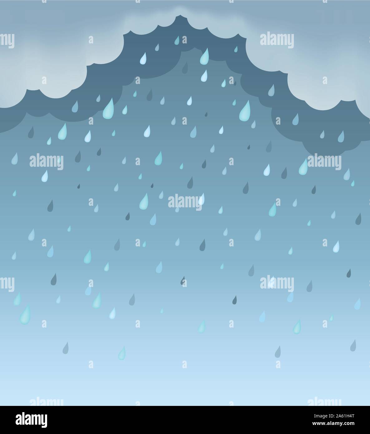 Rainy weather theme background 1 - eps10 vector illustration Stock ...