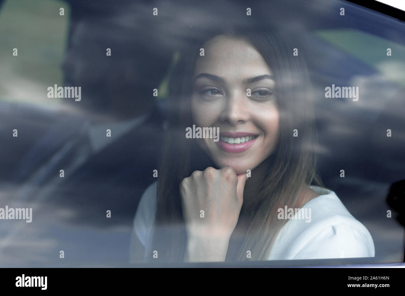 thoughtful business woman sitting in car backseat Stock Photo - Alamy thoughtful business woman sitting in car backseat Stock Photo - Alamy