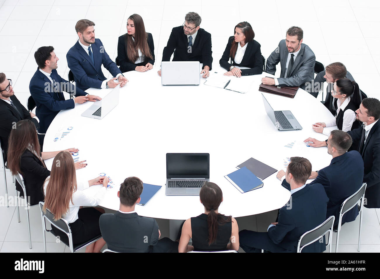 meeting business partners in the conference room Stock Photo - Alamy