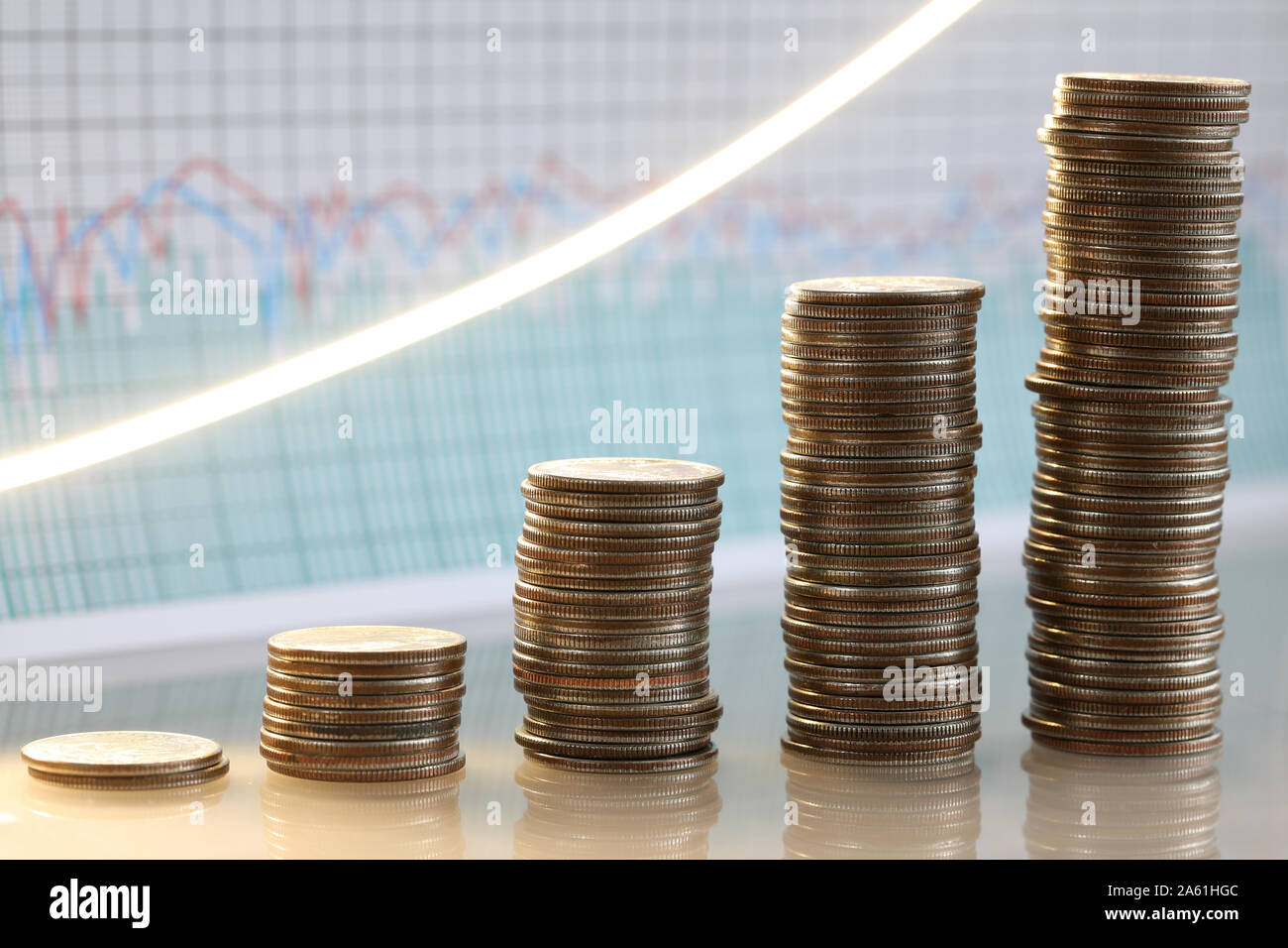 Business graphic chart going up hi-res stock photography and images - Alamy