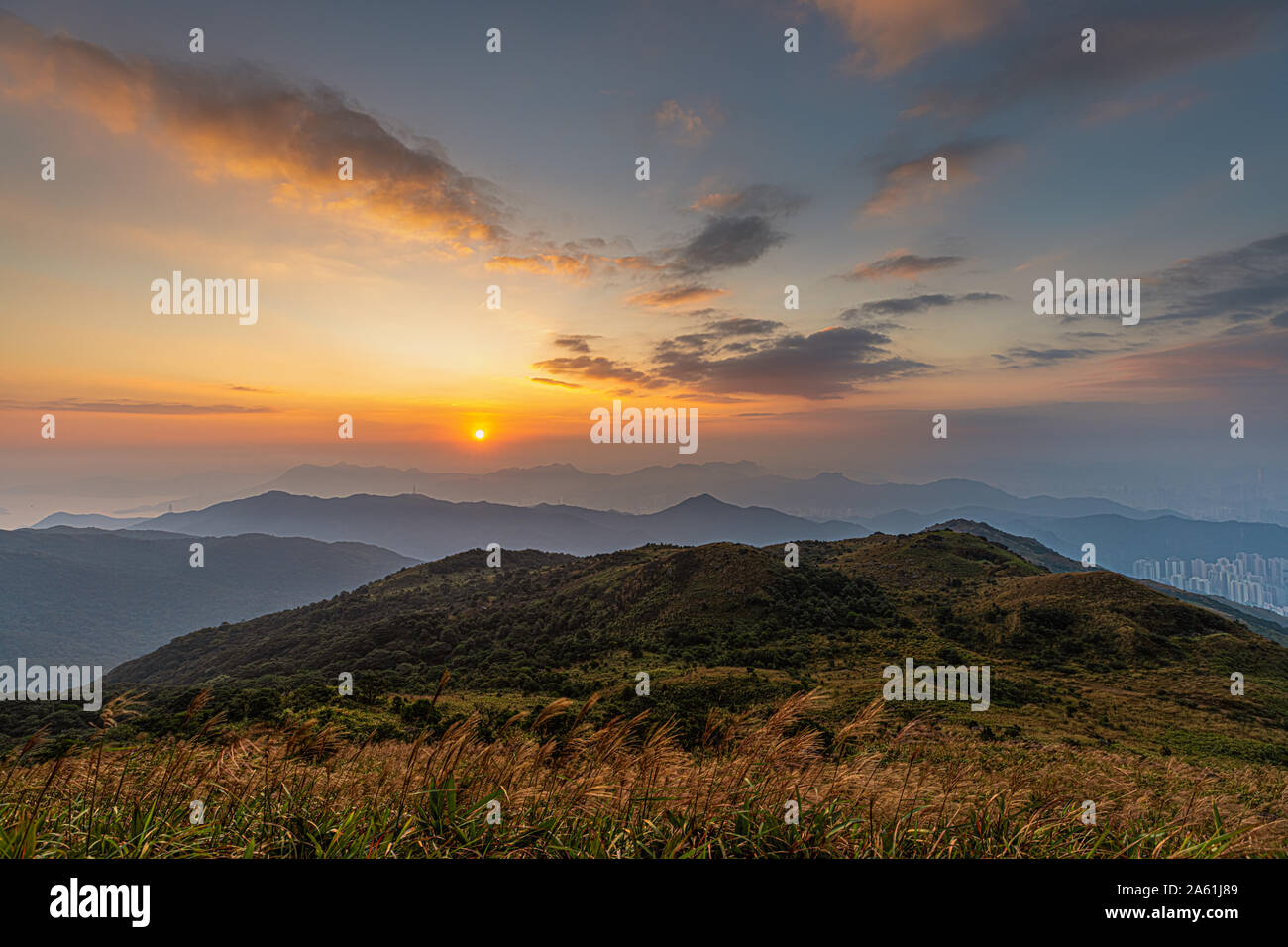 Beautiful Mountains Sunrise Stock Photo - Alamy