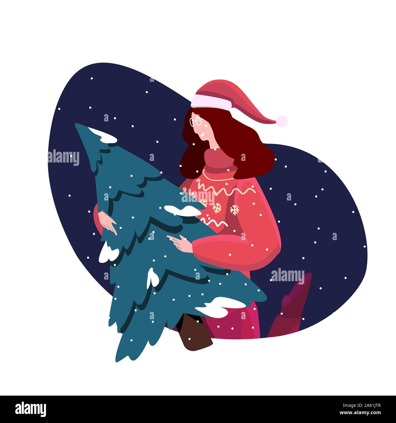 Happy winter holidays Stock Vector Images - Alamy