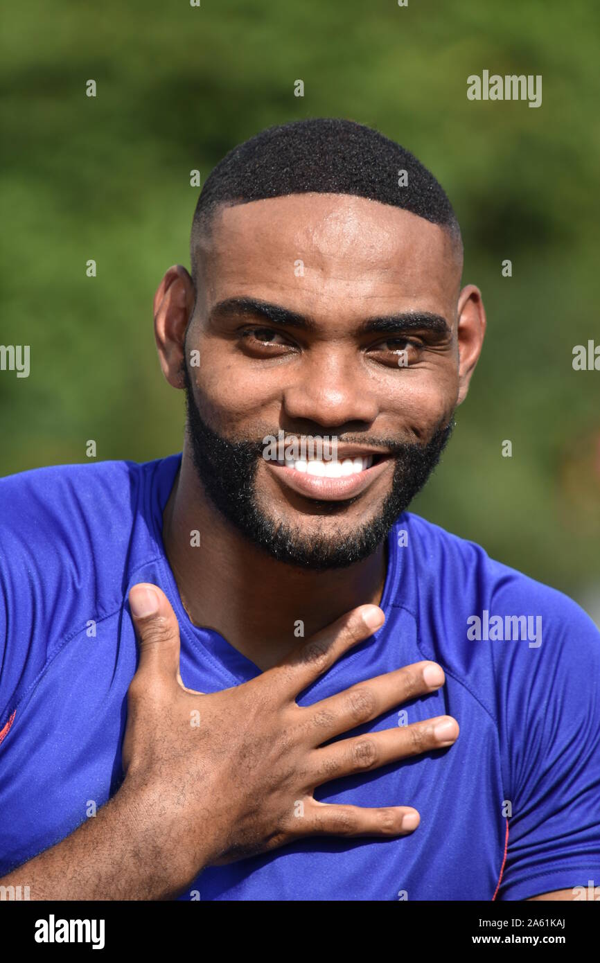 Black male physique hi-res stock photography and images - Alamy