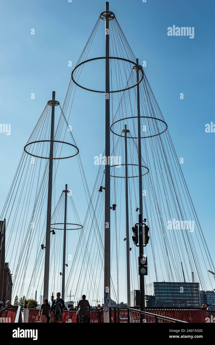 COPENHAGEN, DENMARK - SEPTEMBER 21, 2019: Cirkelbroen (The Circle ...