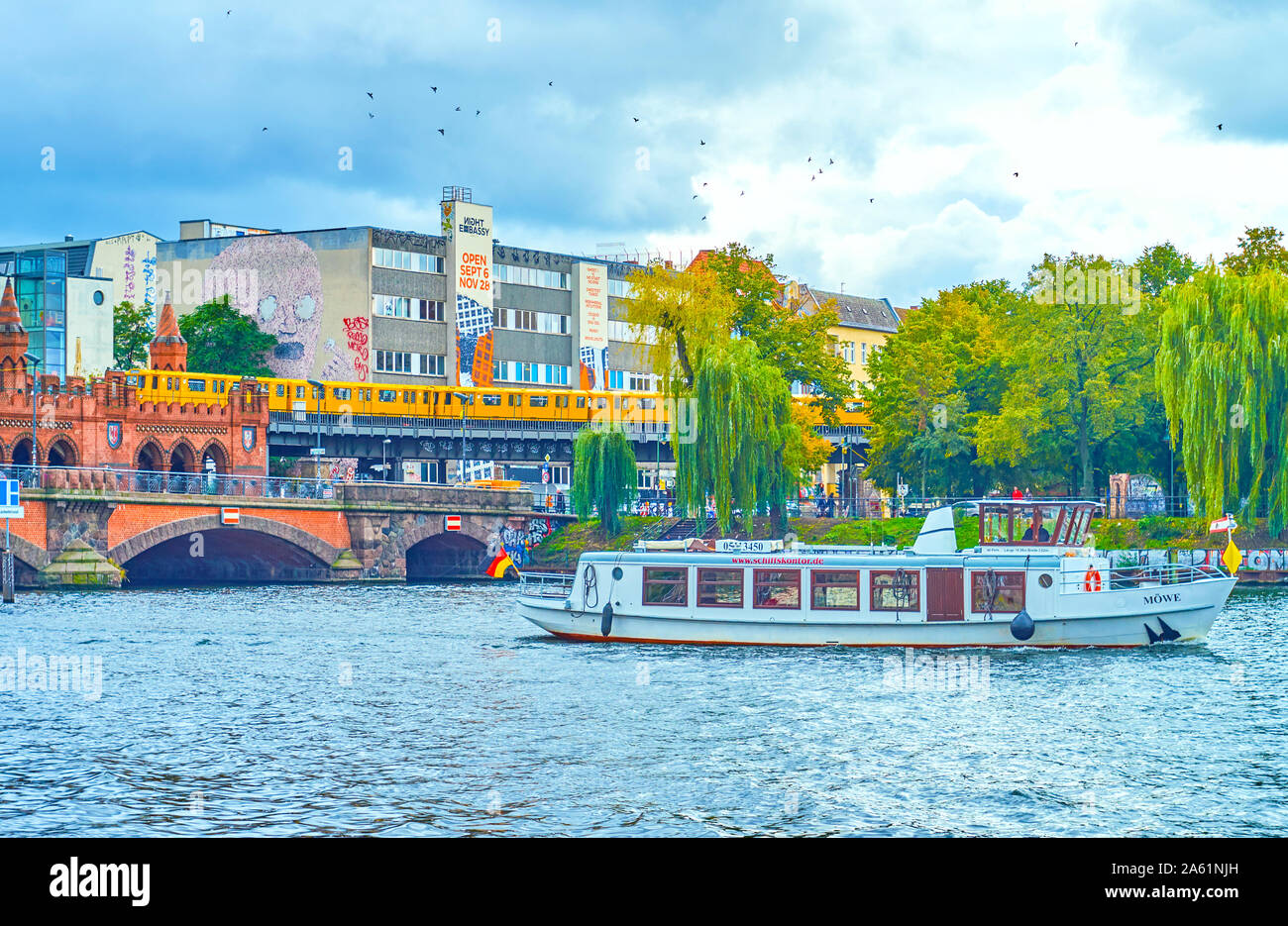 BERLIN, GERMANY - OCTOBER 3, 2019: The wide net of public transport of ...