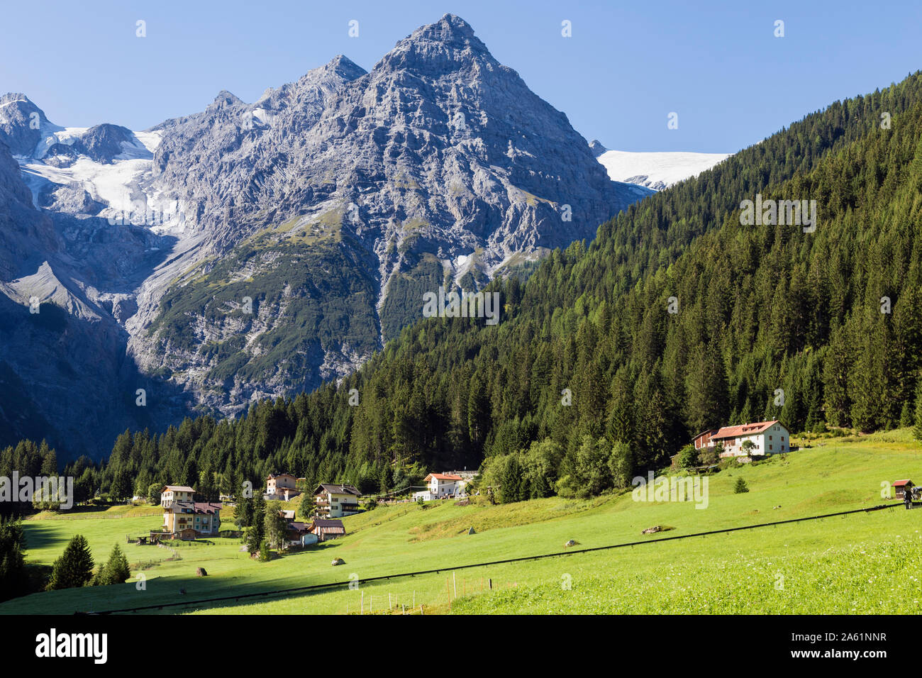 Alpine valley, Ortler alps, Italy Stock Photo - Alamy