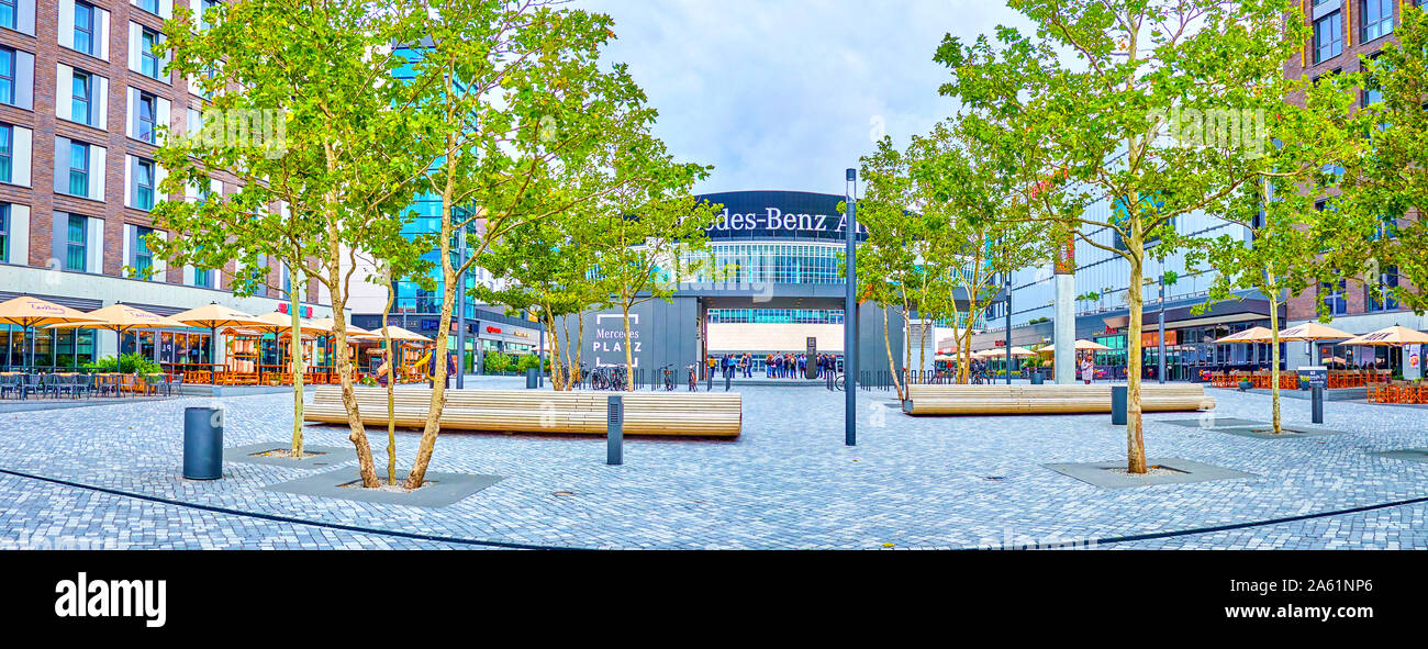 BERLIN, GERMANY - OCTOBER 3, 2019: The cozy modern designed Mercedes ...