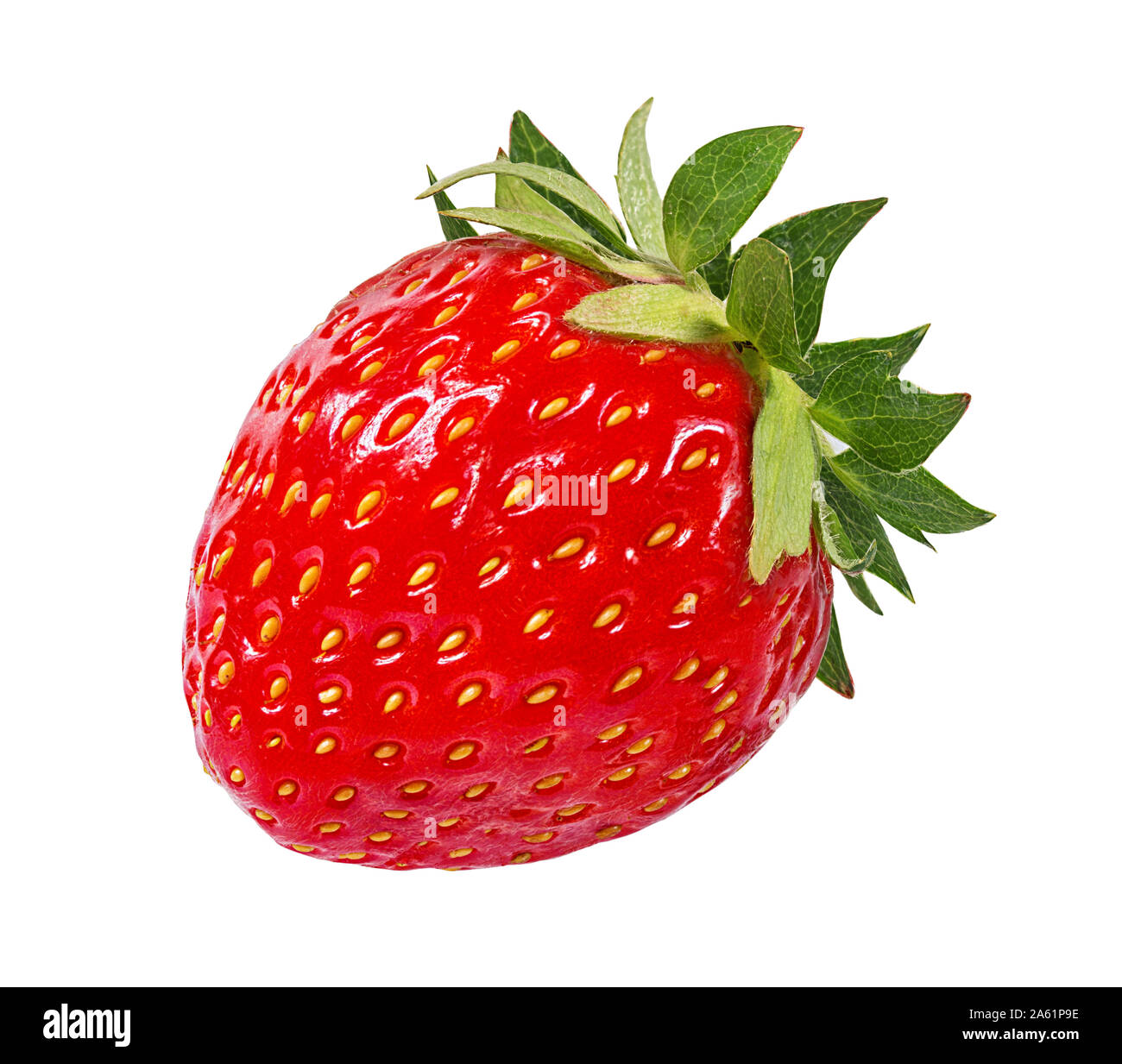 Strawberry isolated on white background Stock Photo - Alamy