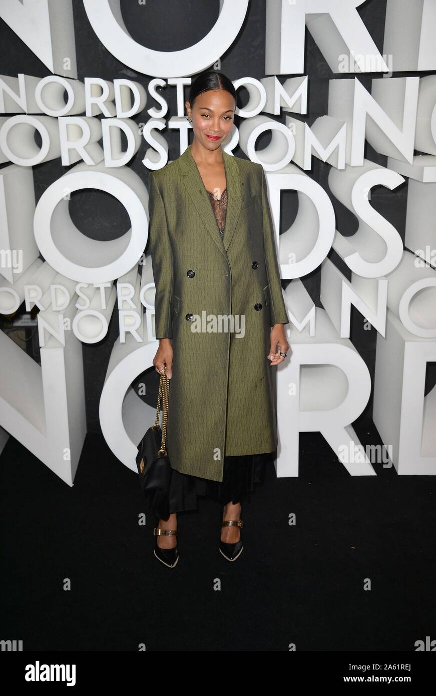 New York, NY, USA. 22nd Oct, 2019. Zoe Saldana at arrivals for ...