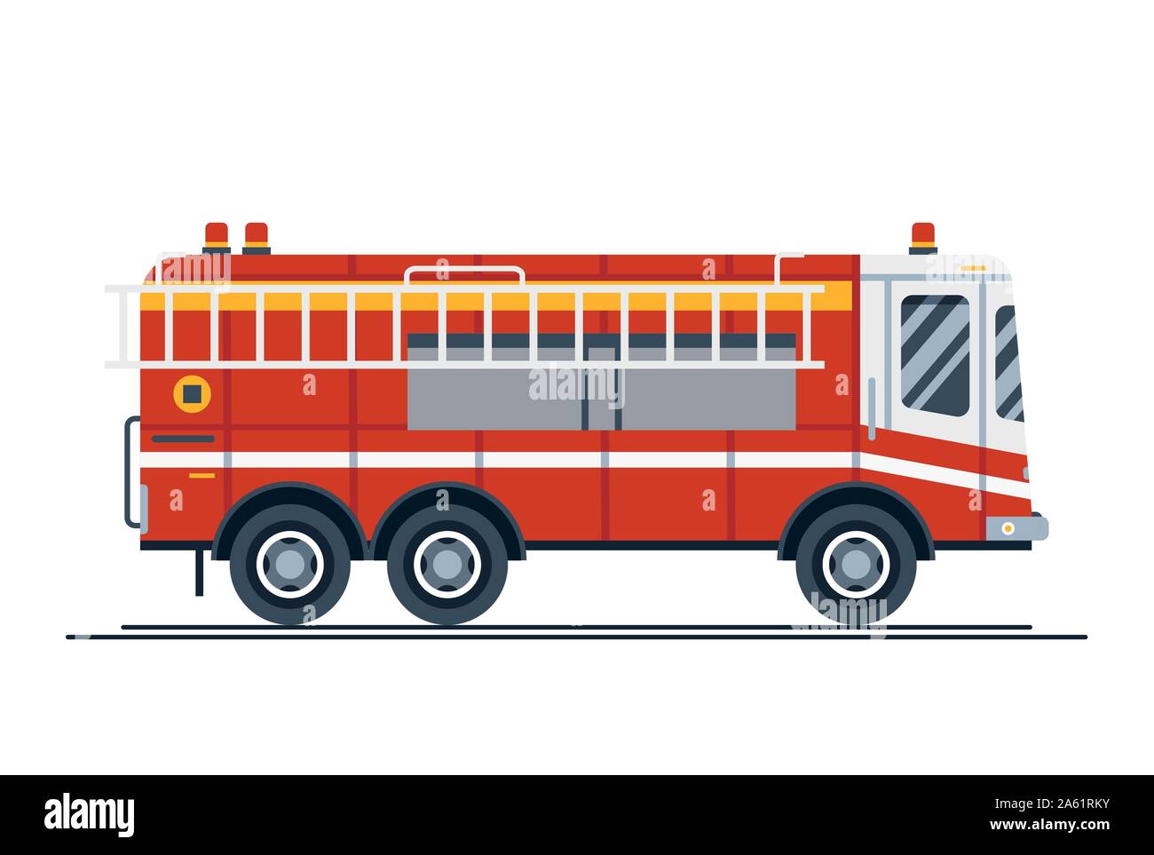 Cool Fire Engine Vehicle Graphics Fire Engine Or Truck Stock Vector