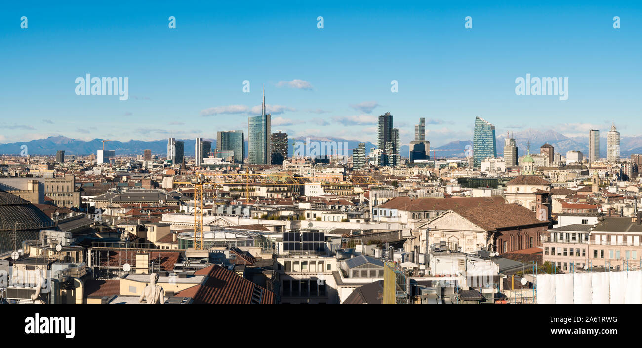 Milan Skyline Alps High Resolution Stock Photography and Images - Alamy