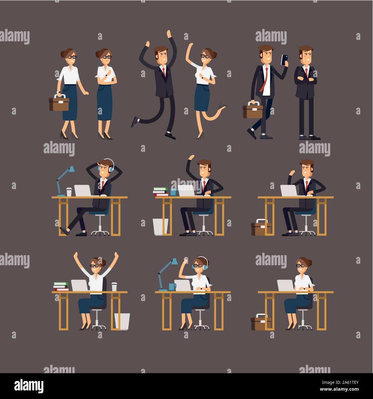 Front rear view human Stock Vector Images - Alamy