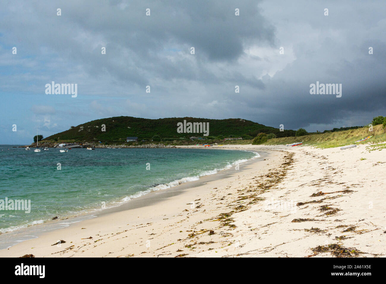 Par beach (Higher Town Bay) on St Martin's, Isles of Scilly Stock Photo ...