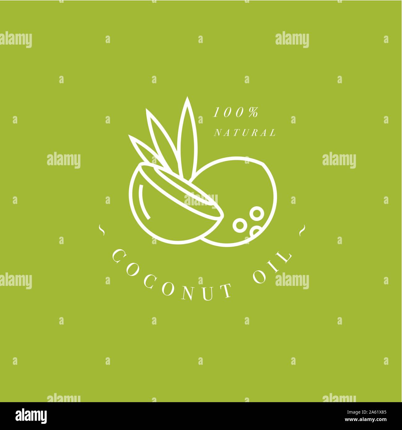 Coconutoil Stock Vector Images - Alamy