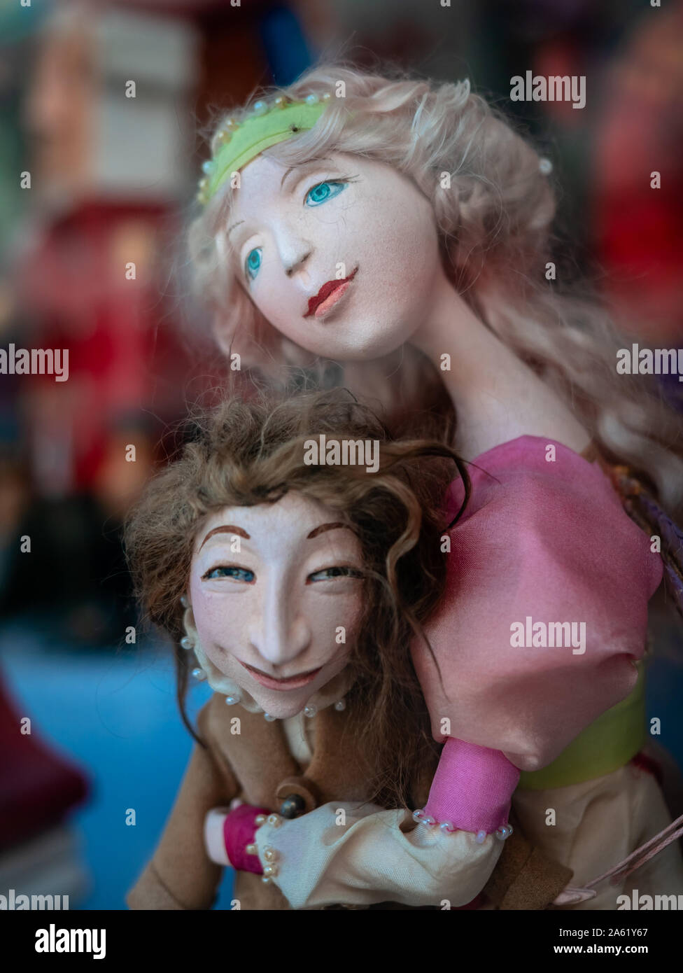 Moscow, Russia - September 14, 2019: Dolls depicting fairytale heroes ...