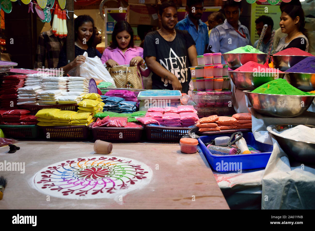 Rangoli bengal hi-res stock photography and images - Alamy