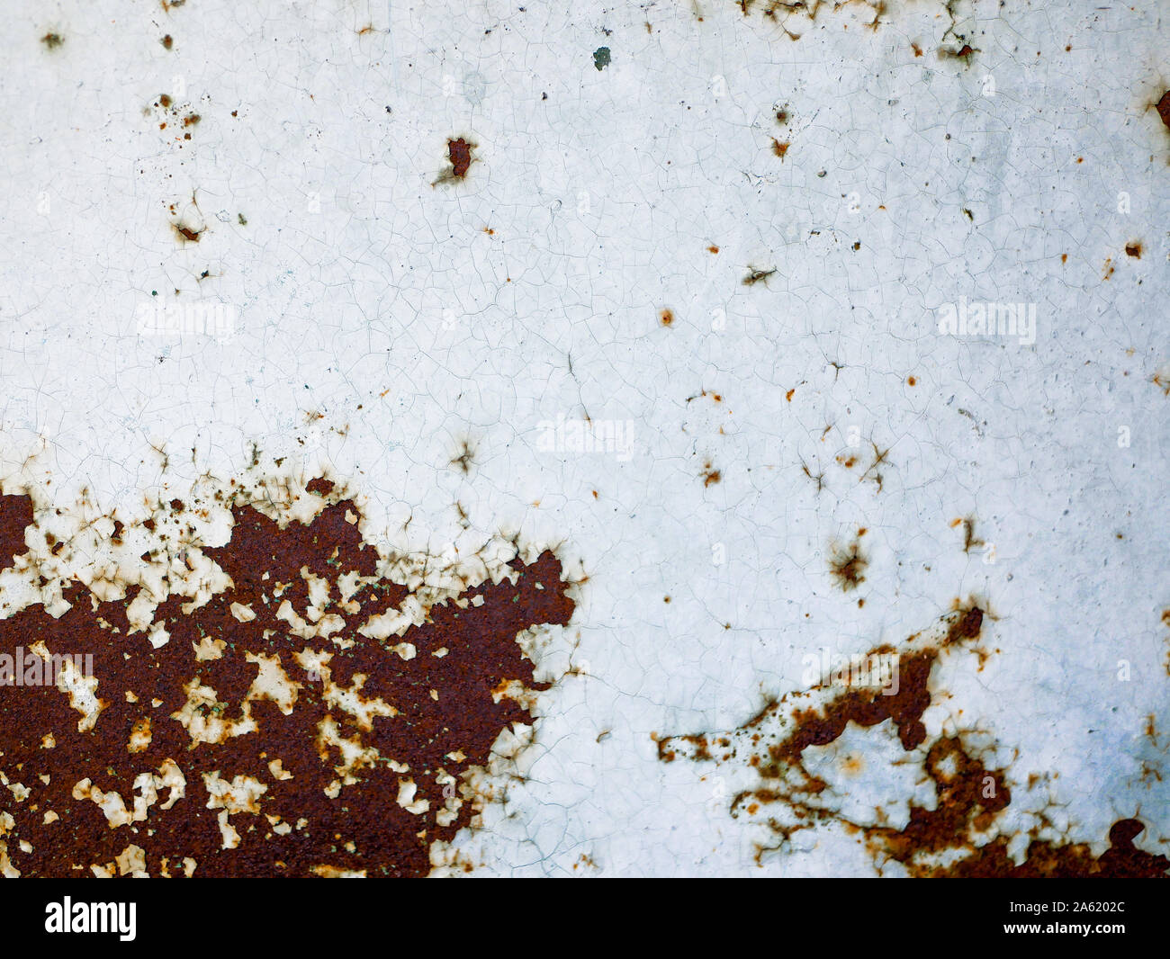 rust of an old ship closeup. Background blue grungy steel ship hull ...