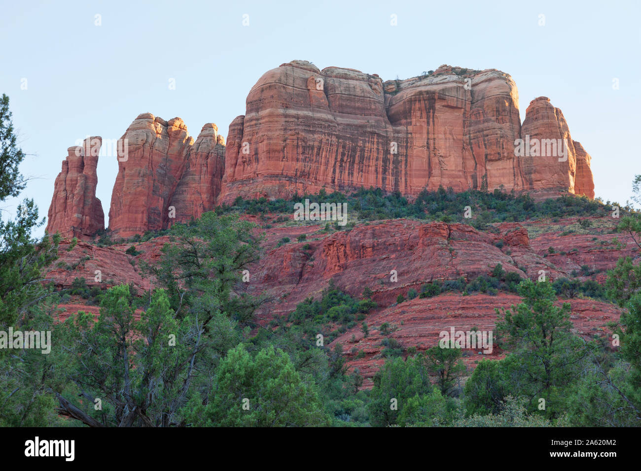 Scenic town with red rocks in Sedona; Arizona;USA;America Stock Photo ...