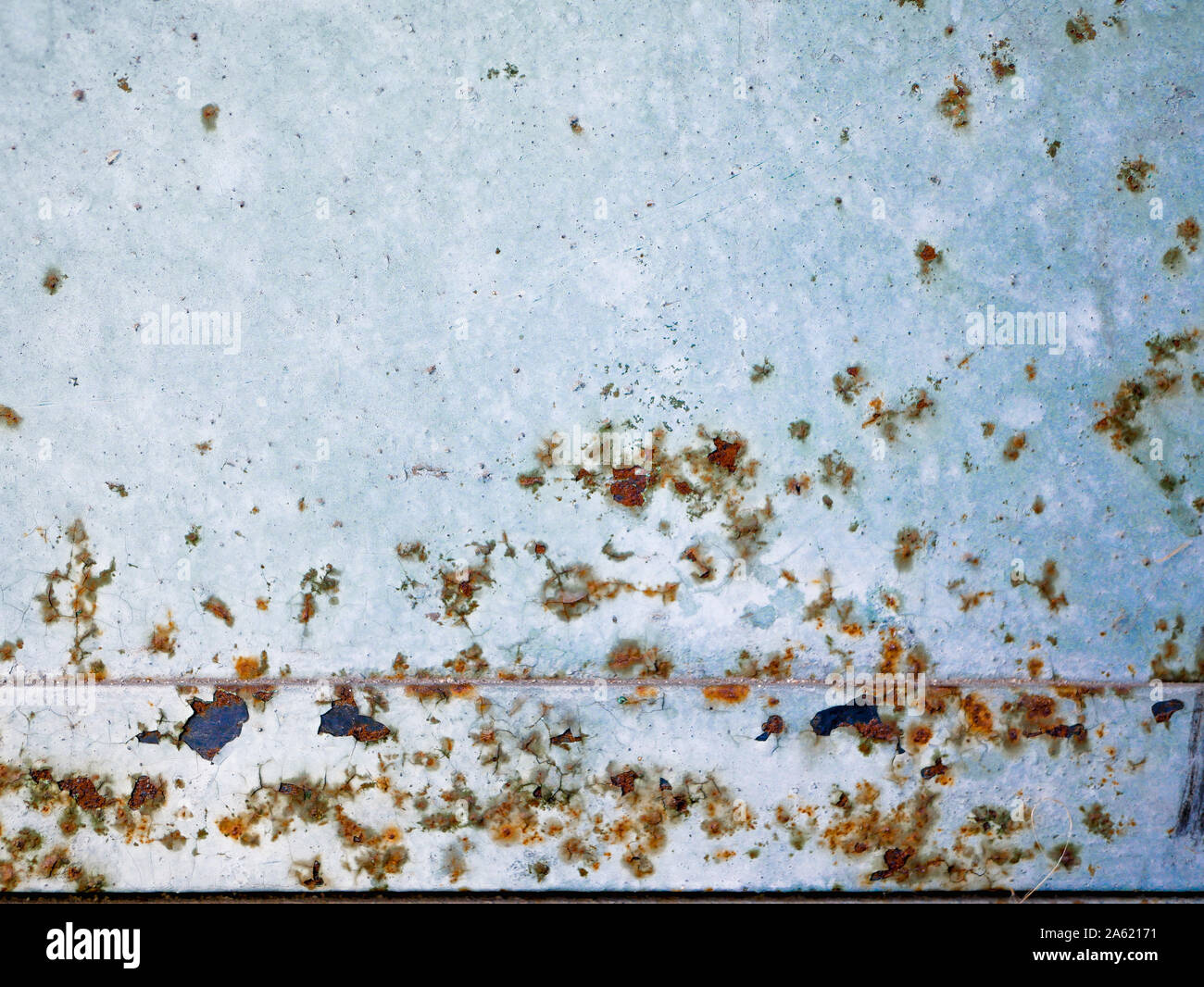 rust of an old ship closeup. Background blue grungy steel ship hull ...