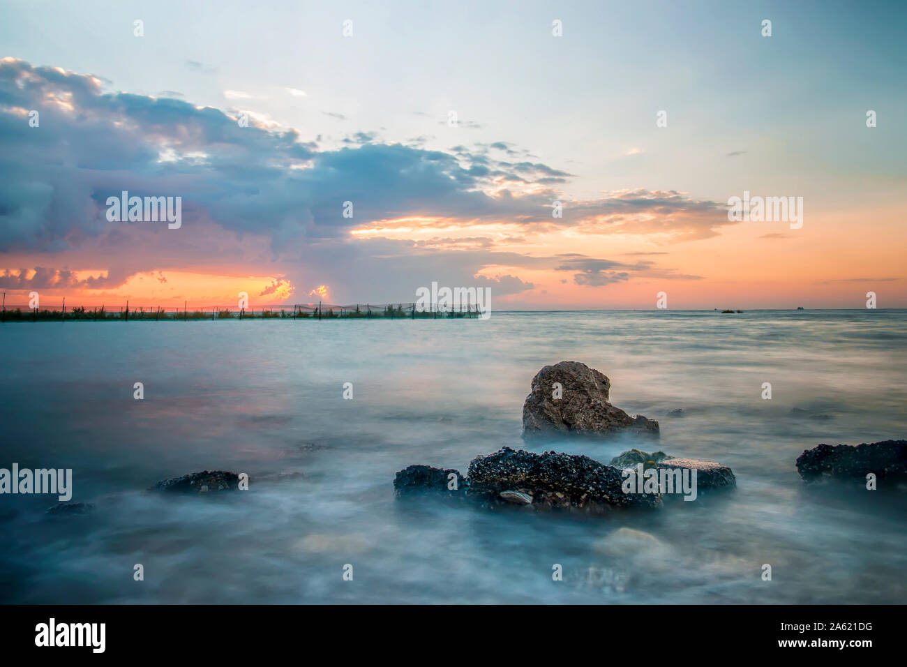 Beautiful beaches in Qatar. Al wakrah beach. Qatar beaches Stock Photo ...