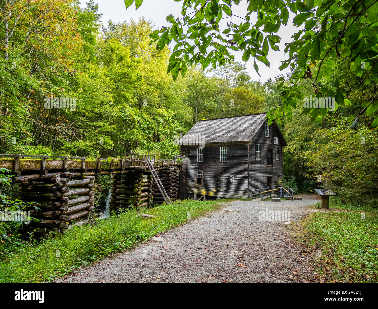 Mingus Mill. a historic grist mill built in 1886 in Great Smoky ...