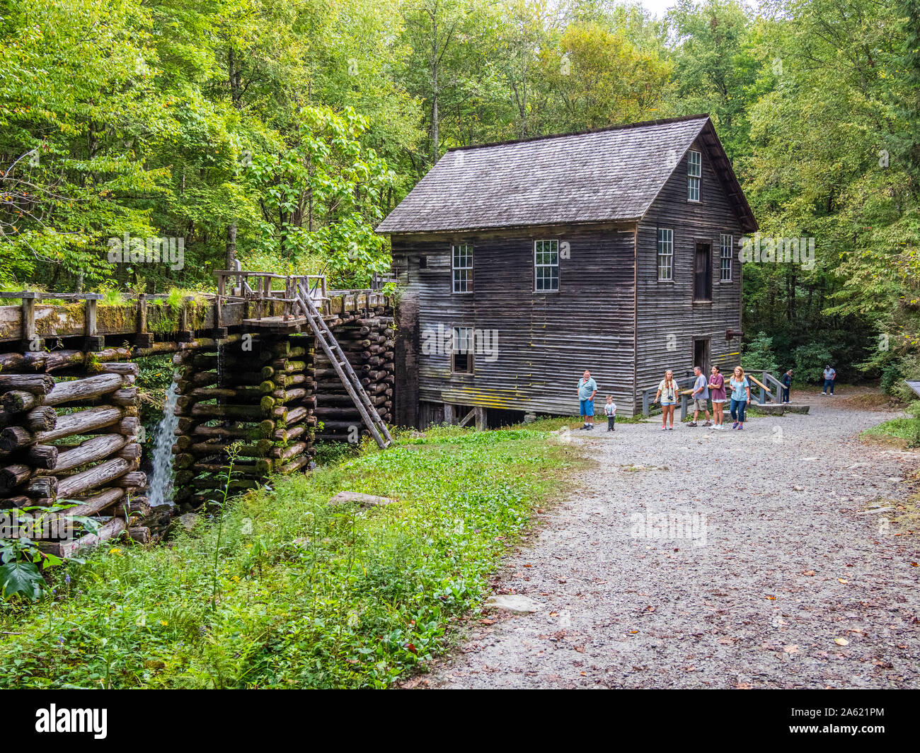 Mingus Mill. a historic grist mill built in 1886 in Great Smoky ...