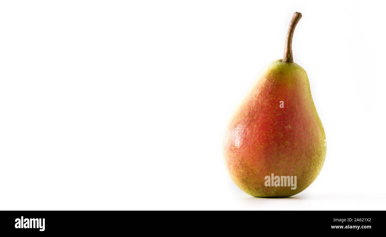 Fresh pear isolated on white background Stock Photo - Alamy