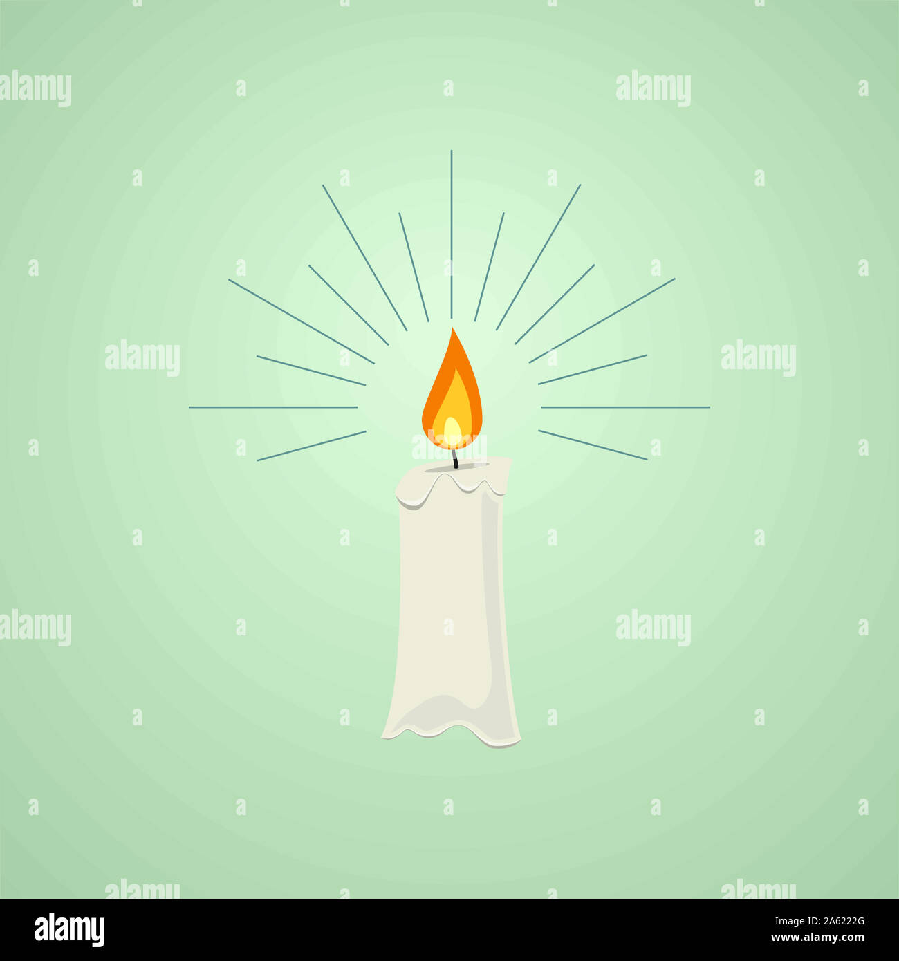 lit candle template vector design Stock Photo - Alamy