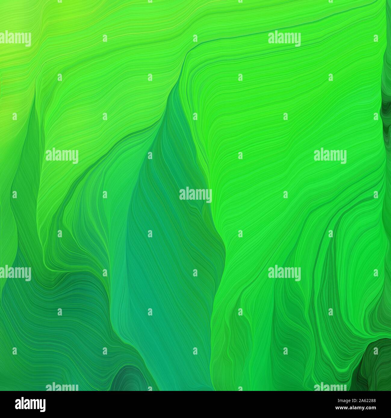 futuristic concept of curved motion speed lines with lime green ...