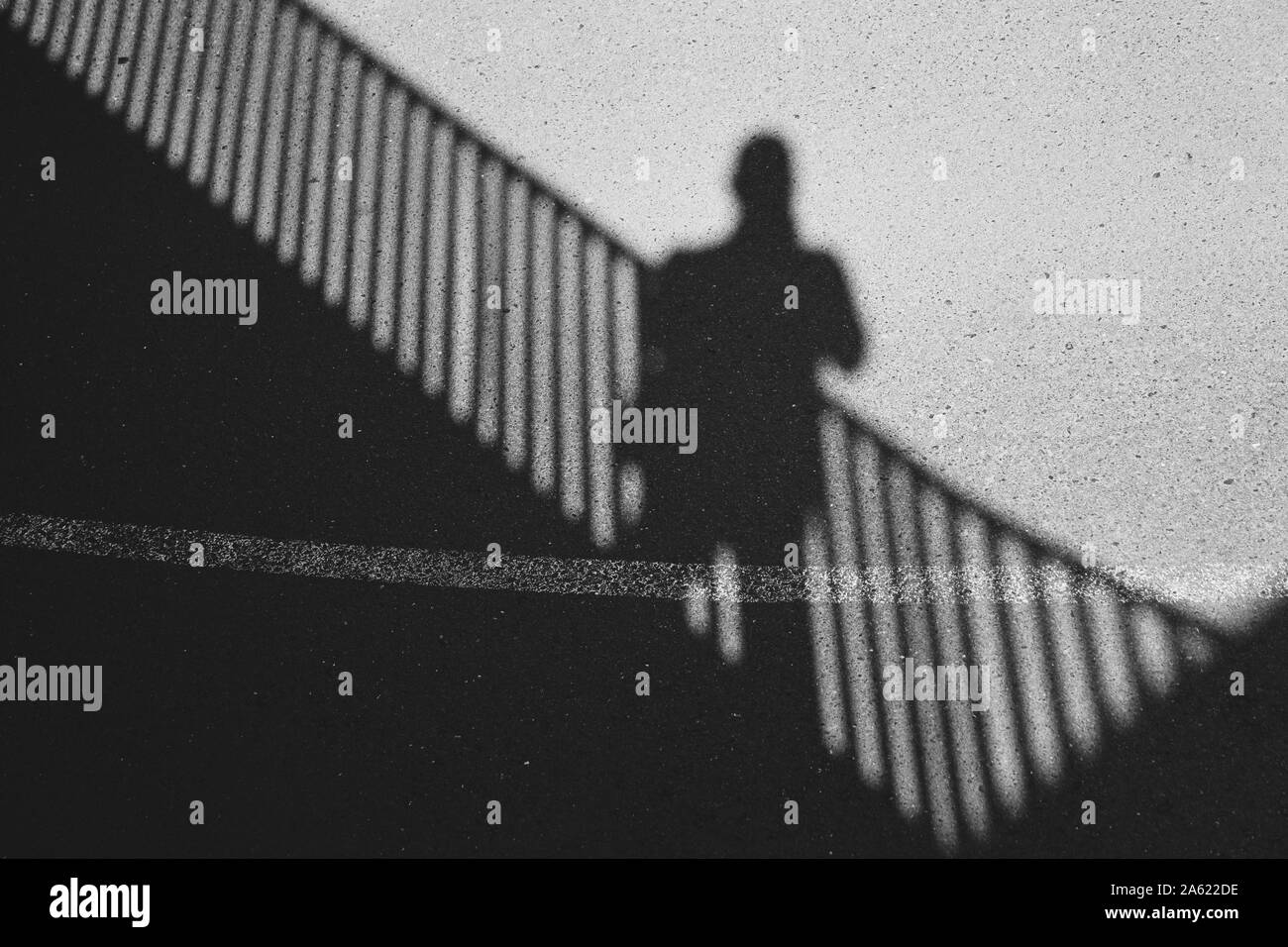 Silhouette man Black and White Stock Photos & Images - Alamy