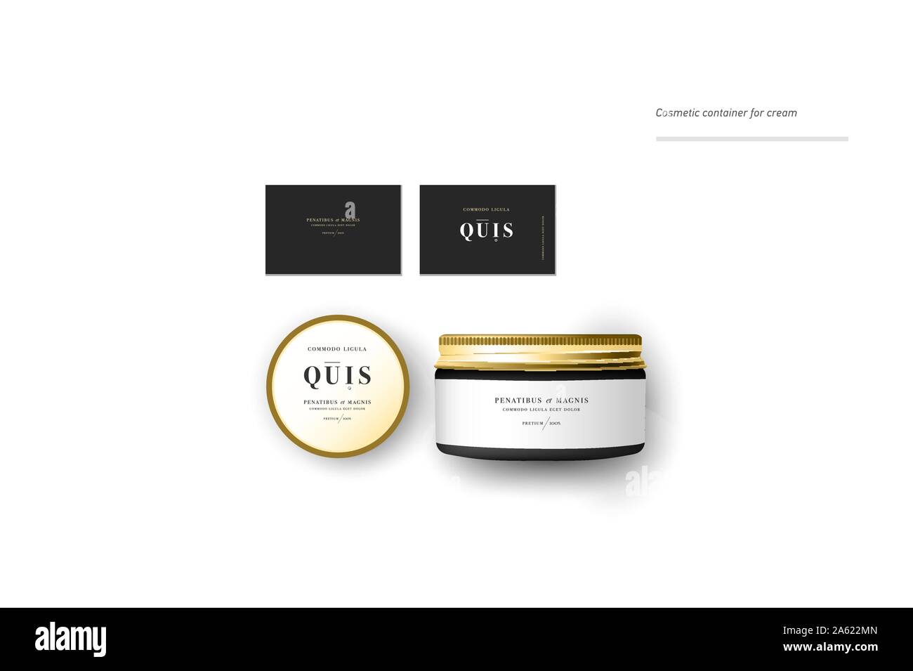 Mock up golden glass Stock Vector Images - Alamy