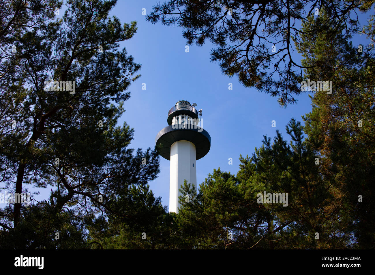 Dueodde Lighthouse, Bornholm, Denmark Stock Photo - Alamy