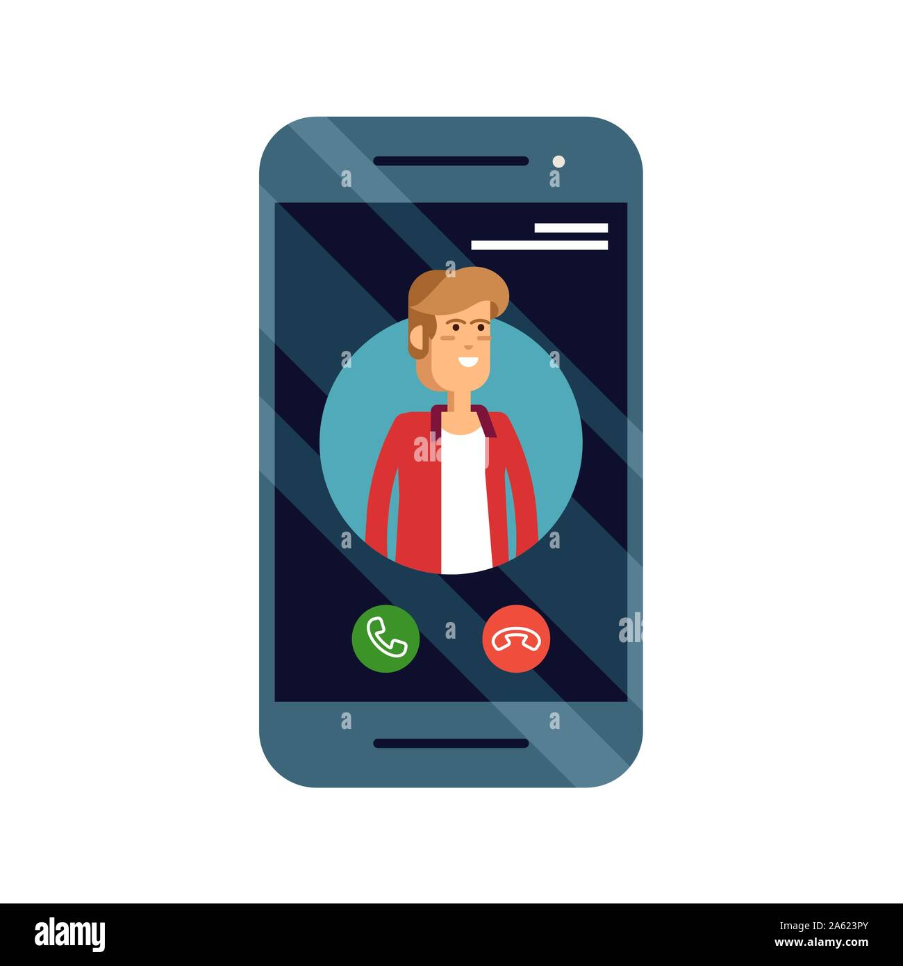 Incoming call phone Stock Vector Images - Alamy