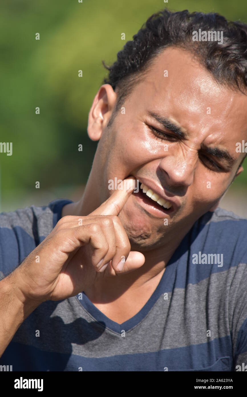 Male With Toothache Stock Photo - Alamy