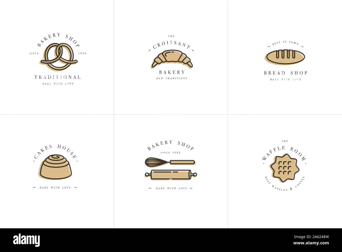 Croissant templates Cut Out Stock Images & Pictures - Alamy