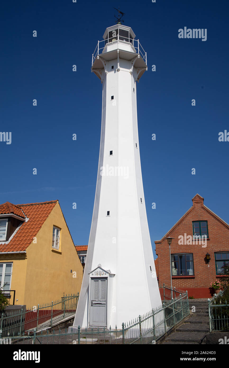 lighthouse, Bornholm island,Ronne Stock Photo - Alamy