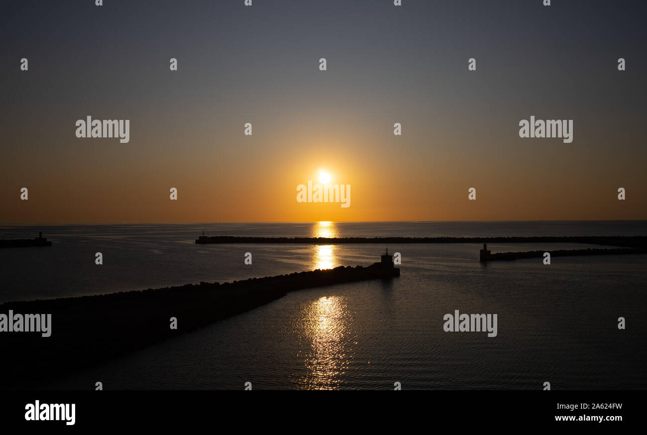 sunset, Bornholm island,Ronne Stock Photo - Alamy